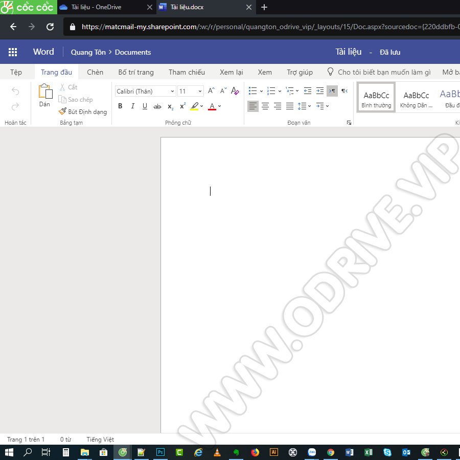 Sử dụng Office 365 Online - CUL Fashion